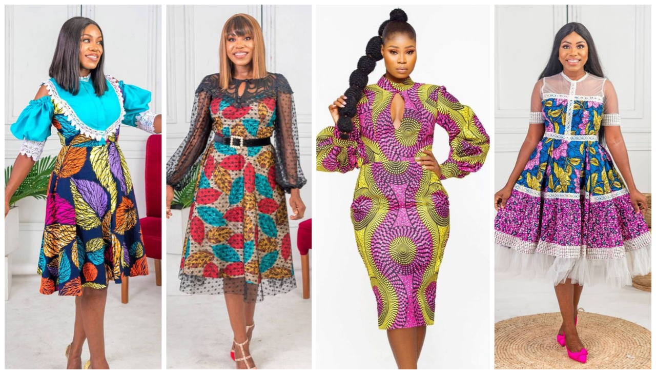 Ankara Short Gown Designs, The Most Recent Ankara Styles for Women ...