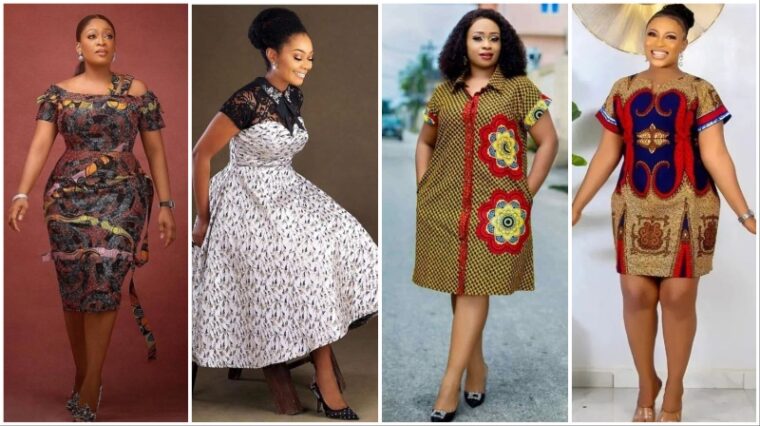 20 PICTURES: The Most Beautiful Short Ankara Styles For Curvy Ladies