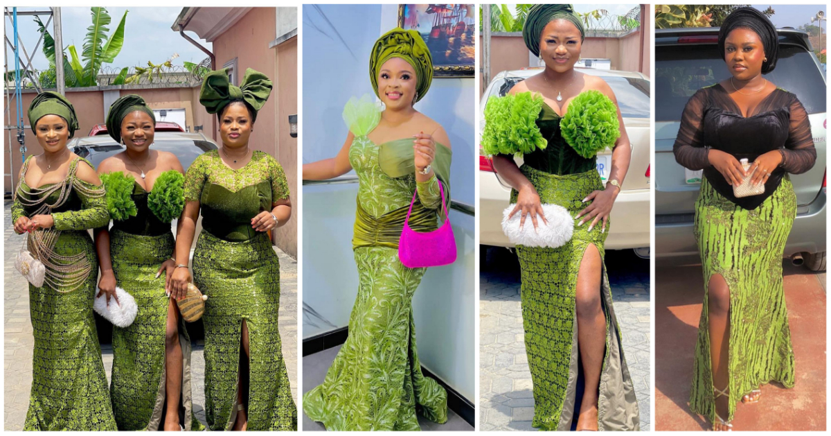 Latest Amazing Lemon Green Lace Styles For Classy Occasions - OD9JASTYLES