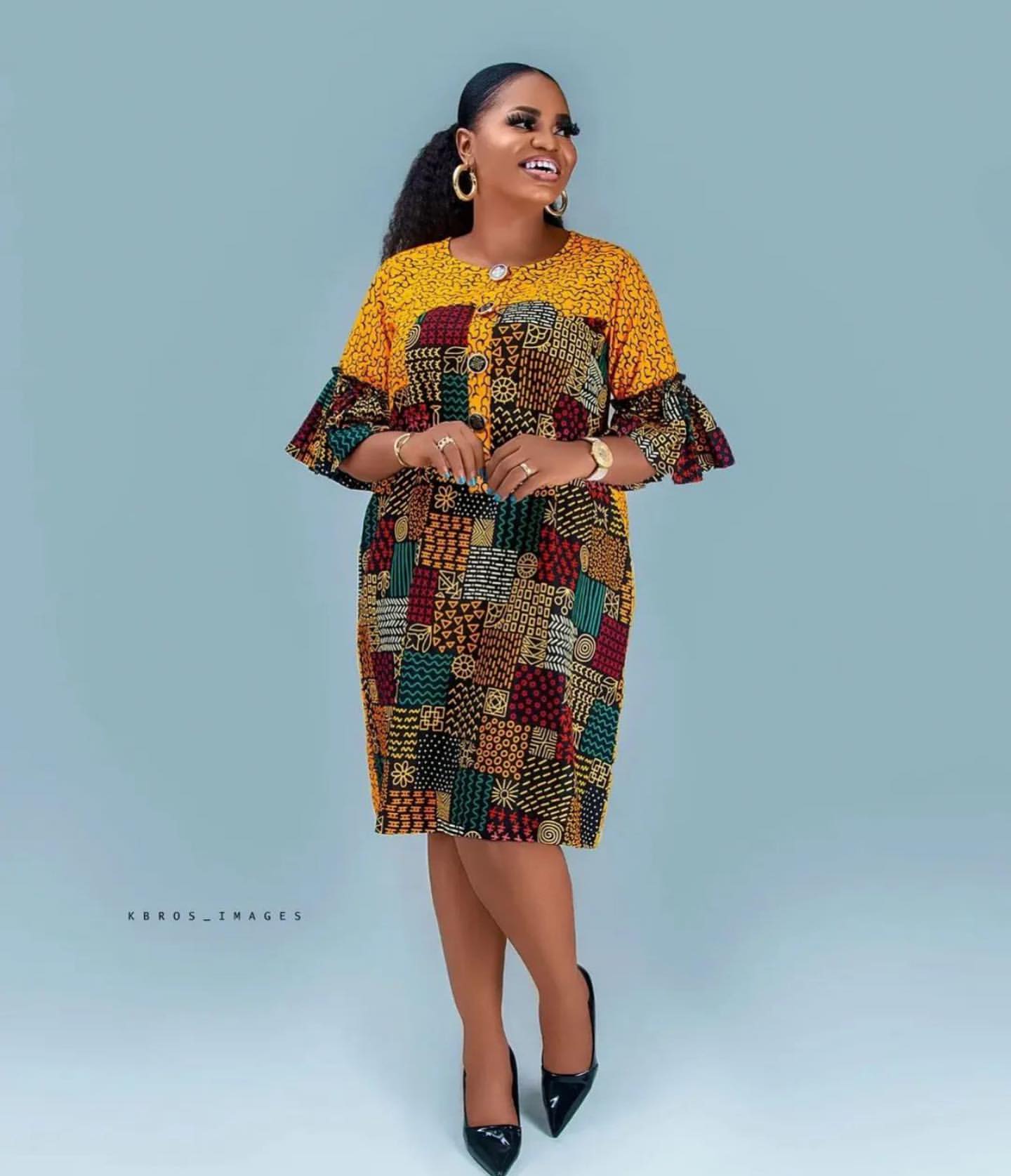 Elegant Ankara Short Gown Styles You Can Slay With - OD9JASTYLES
