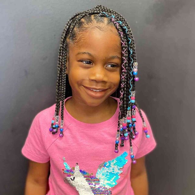 22 Hottest & Chic Box Braids for Kids - OD9JASTYLES