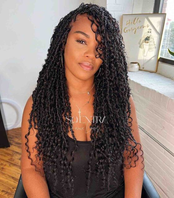 40 Hottest Ways to Style Faux Locs Hairstyle to Look Beautiful ...