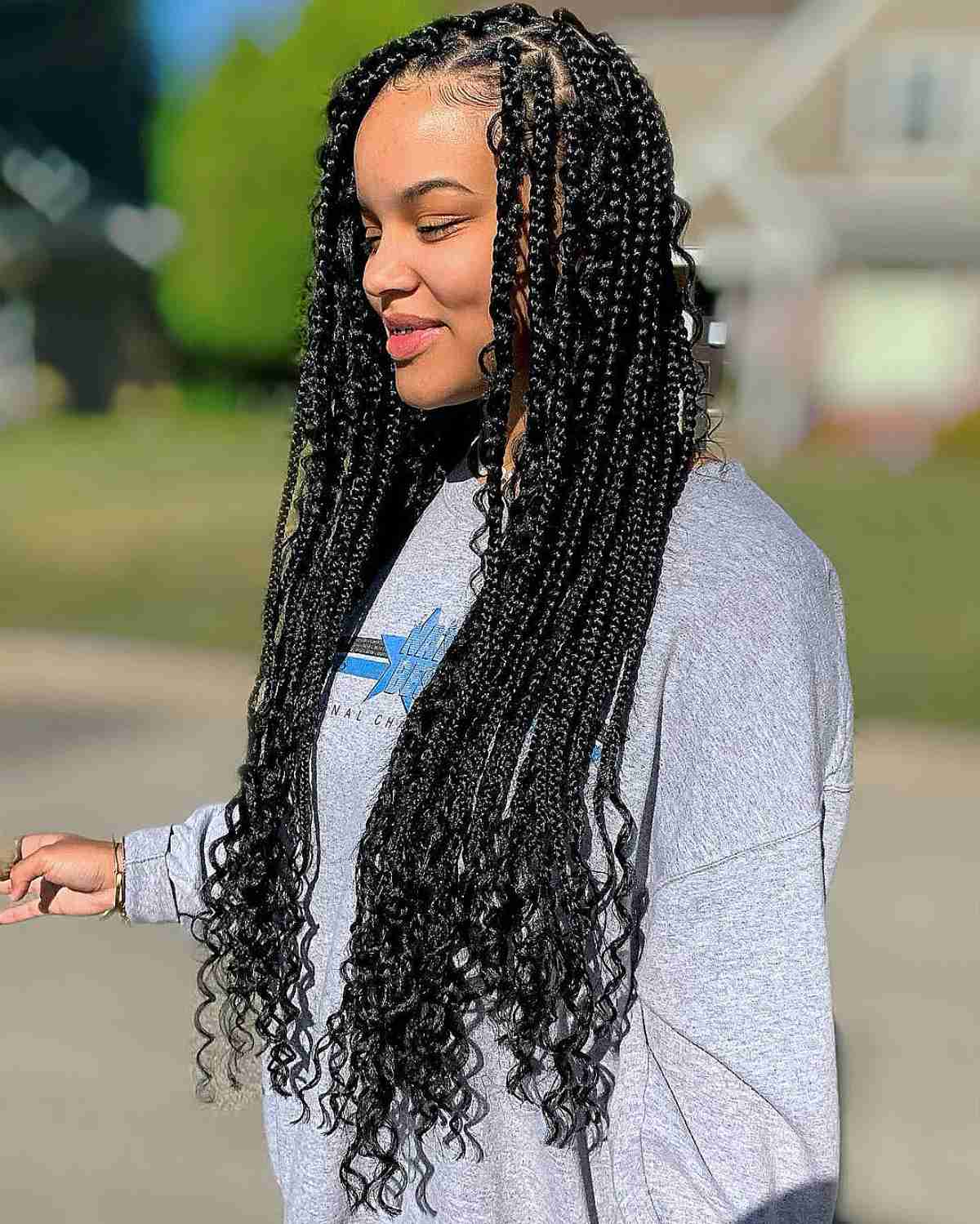 Boho Knotless Braids Are Hot Right Now – Here Are 25 Perfect Ideas ...